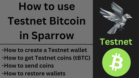 how to use bitcoin testnet in sparrow wallet