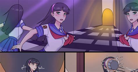 ghost story pie throwing beautiful girl creamy commission pixiv
