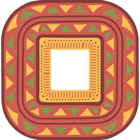 Tribal Square Art African Culture 57467480 Png