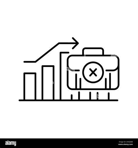 Employment Discrimination Black Line Icon Vector Isolated Element Equality Human Rights And