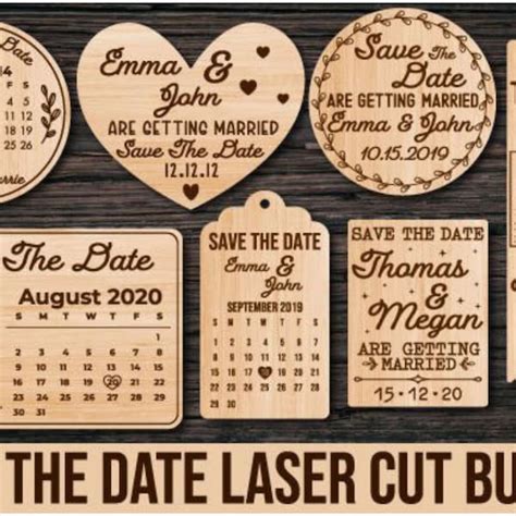 Laser File Save The Date Etsy