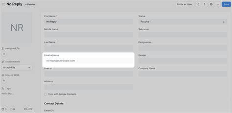 Remove Email Address And Phone Field From Contact · Issue 16116