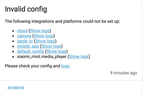 invalid config every few hours or after system restart r homeassistant