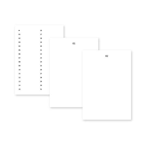 In Essence Notebook Daily Journal With Numbered Pages