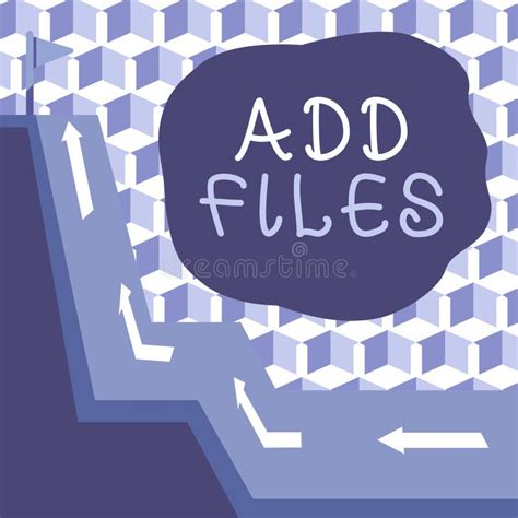 Text Sign Showing Add Files Internet Concept To Put More Information To A Certain Personthing