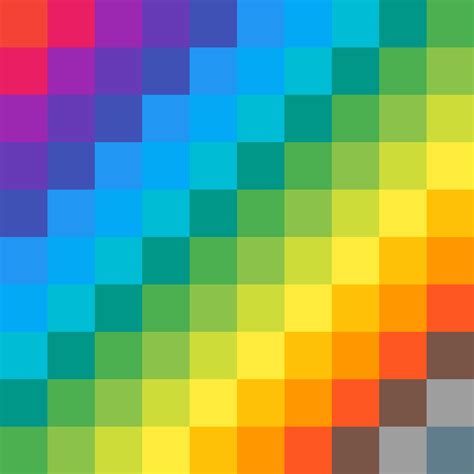 Rainbow Dash Heart Pixel Art Template