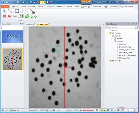 Line Profile Tool — Media Cybernetics Image Analysis Forums