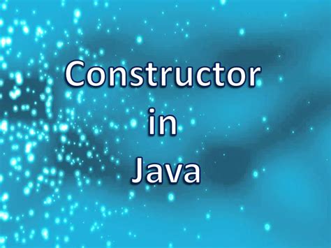Constructor In Java Java Tutorials And Java Concept