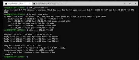 Cannot Ping WSL From Its Windows Host Issue Microsoft WSL GitHub