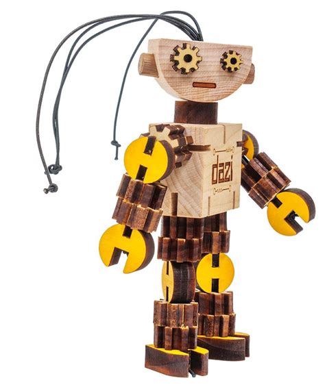 Dazi Wooden Robot Kit Color Etsy