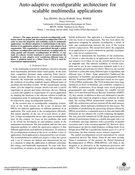 pdf auto adaptive reconfigurable architecture for scalable multimedia