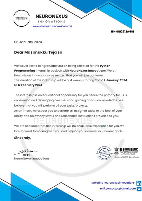 Tejasri Masimukku On Linkedin Internship Pythonprogramming