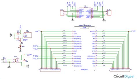 Diy Battery Powered Nodemcu Motor Driver Shield Using L293d For Robotic