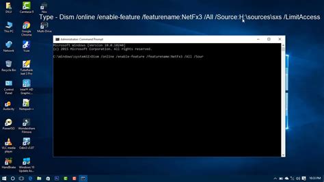 How To Install Net Framework 35 Offline Windows Enable Feature Using Bootable Os Usb Youtube