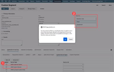 NetSuite Applications Suite Filtering Segments By Class Department Location Or Subsidiary