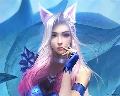 K Da Popstar Ahri League Of Legends Lol K Wallpaper Download