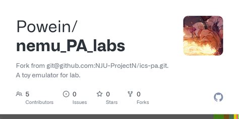 Github Powein Nemu Pa Labs Fork From Git Github Nju Projectn Ics Pa Git A Toy Emulator