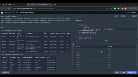 Sql 코딩테스트 연습 조건에 맞는 사용자 정보 조회하기 프로그래머스 스쿨 Youtube Sql 코딩테스트 연습 조건에 맞는 사용자 정보 조회하기 프로그래머스 스쿨 Youtube
