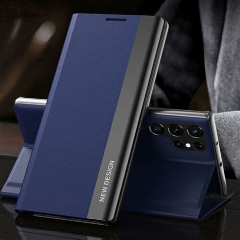 Buy For Samsung Galaxy S Ultra S Plus Magnetic Case Leather Flip Stand Cover Online At