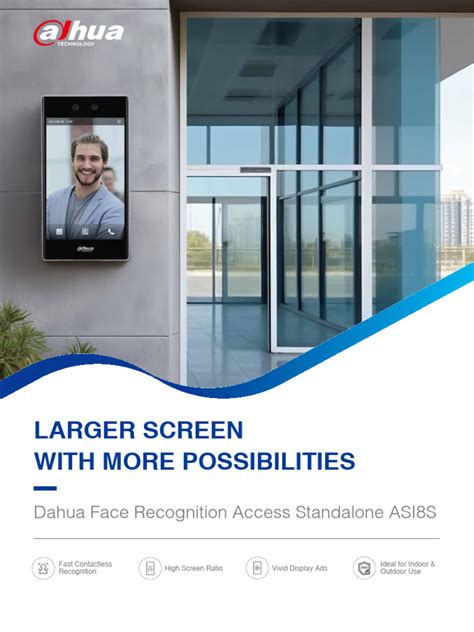 Leaflet Dahua Face Recognition Access Standalone Asi8s V1 0 En 202311 Download Free Pdf Wi