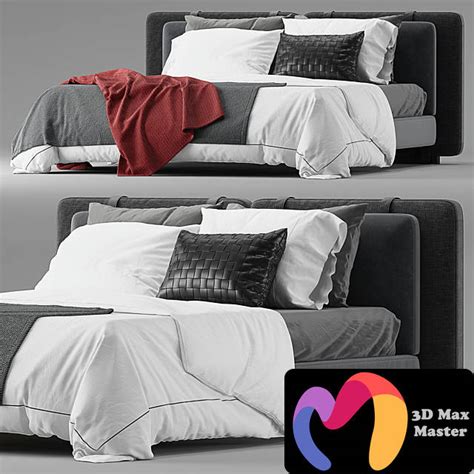 Minotti Tatlin Soft Bed 3d Max 3dmaxter