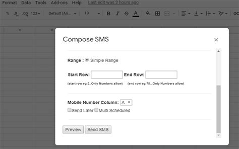 Google Sheet SMS Google Workspace Marketplace