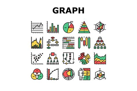 Graph For Analyzing And Research Icons Graphic By Stockvectorwin · Creative Fabrica