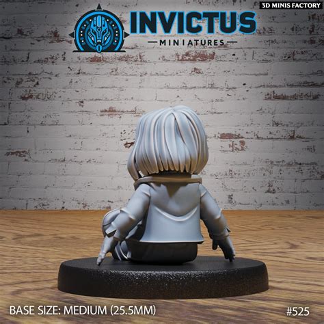 Evil Doll Girl Sitting De Invictus Miniatures Horror Night Infanterie