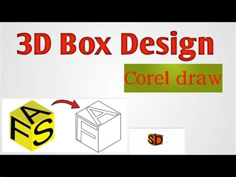 How To Create D Box Design How To Make Cube Design In Corel Draw