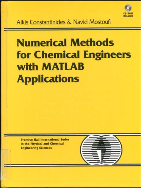 Solutions For Numerical Methods For Chemical Engineers With Matlab