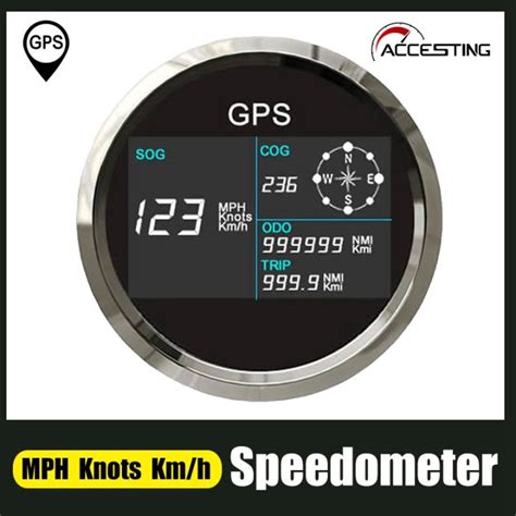 Digital Mm GPS Speedometer With Color Backlight LCD Display Odometer Adjustable Mileage Trip