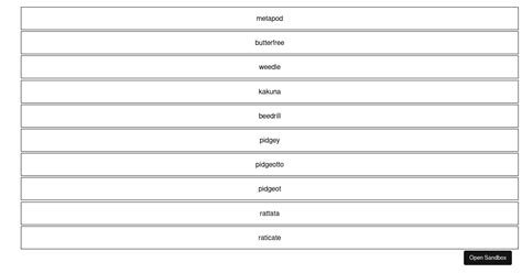 Infinite Scroll Codesandbox