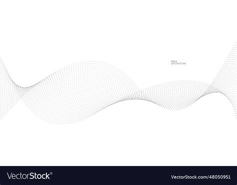 Grey Airy Particles Flow Design Abstract Vector Image