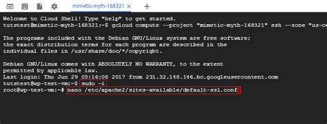 SSL Certificate Setup For WordPress On Google Cloud Click To Deploy One Page Zen