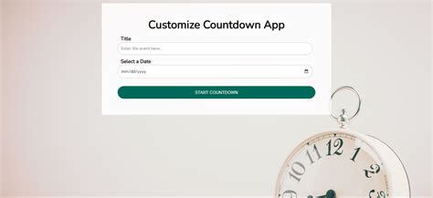Customize Countdown App In Vanillajs With Source Code Sourcecodester