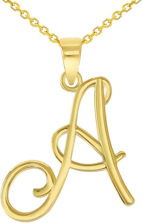 Calligraphy Letter A Gold