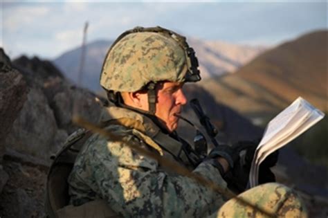 Sgt Samuel Barnes Reads His Map To Discern His Location Us Department Of War