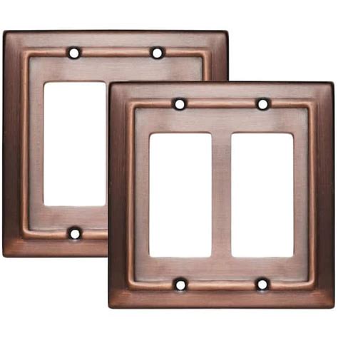 Reviews For Monarch Abode Architectural 2 Gang Antique Copper Decorator