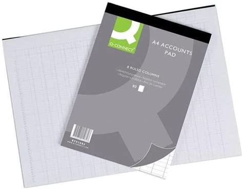 A4 Q Connect 8 Column Analysis Pad Choice Wholesale