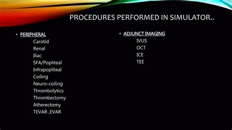 Endovascular Simulation In Cardiology Ppt