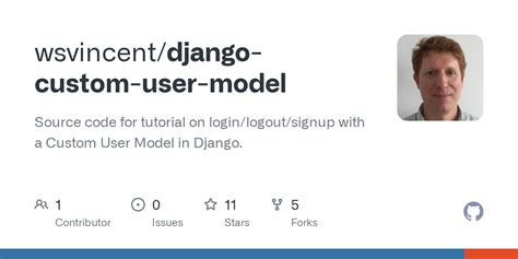 Github Wsvincent Django Custom User Model Source Code For Tutorial On Login Logout Signup