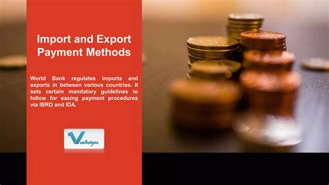 import and export payment methods pptx business banking and finance