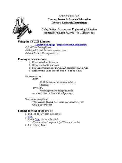 Library Research Guide For Sced 550 Pdf Social Science