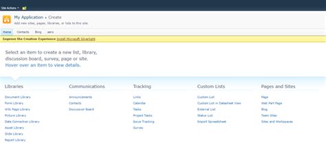 create site columns content types bind content type to list in share