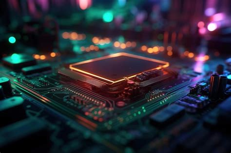 Premium Photo Abstract Technology Background With Futuristic Computer