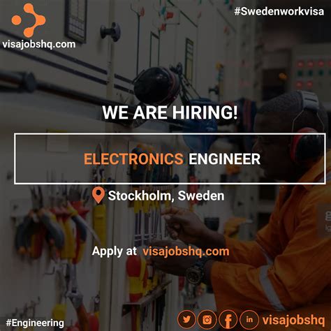 electronics engineer in stockholm relocate to sweden with work visa