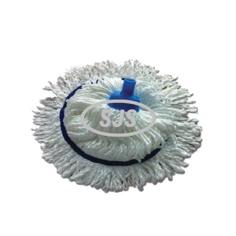 Blended Cotton And Microfiber Circular Mop White Superior Janitorial