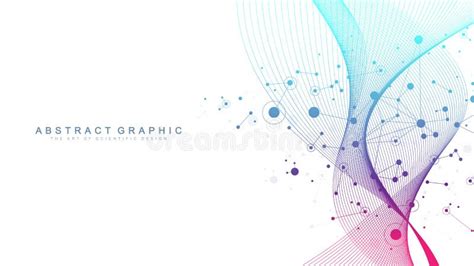 Connectivity Flow Point Abstract Background With Connected Dots And