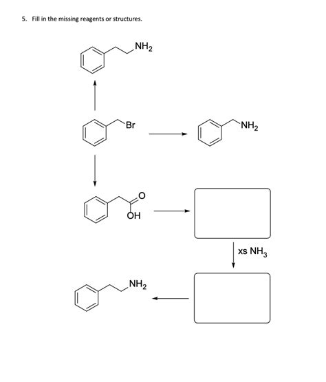 Solved 5. Fill in the missing reagents or structures. | Chegg.com