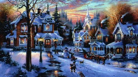 Christmas Village Scene Wallpapers Top Free Christmas Village Scene